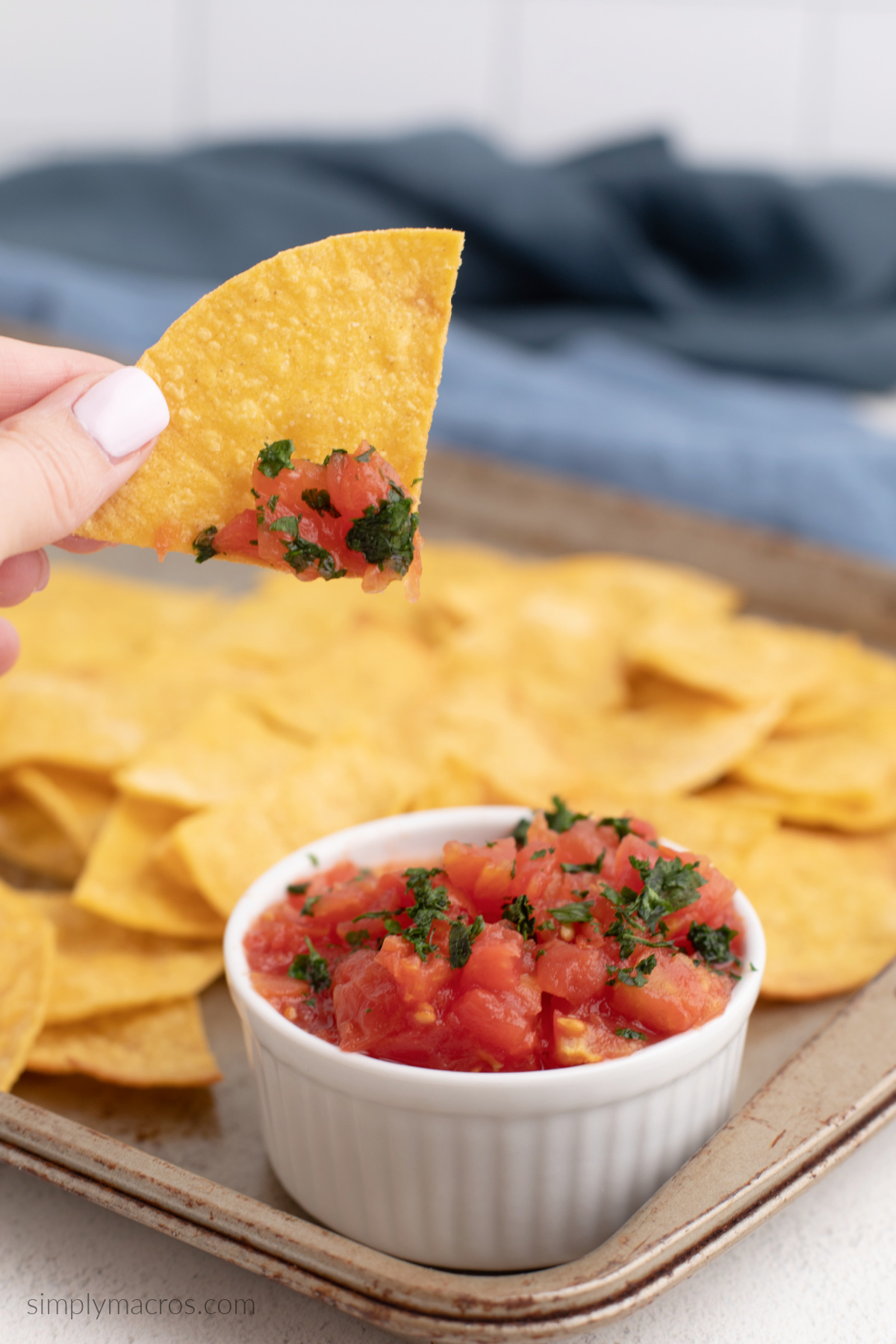 Healthy Homemade Tortilla Chips - Simply Macros