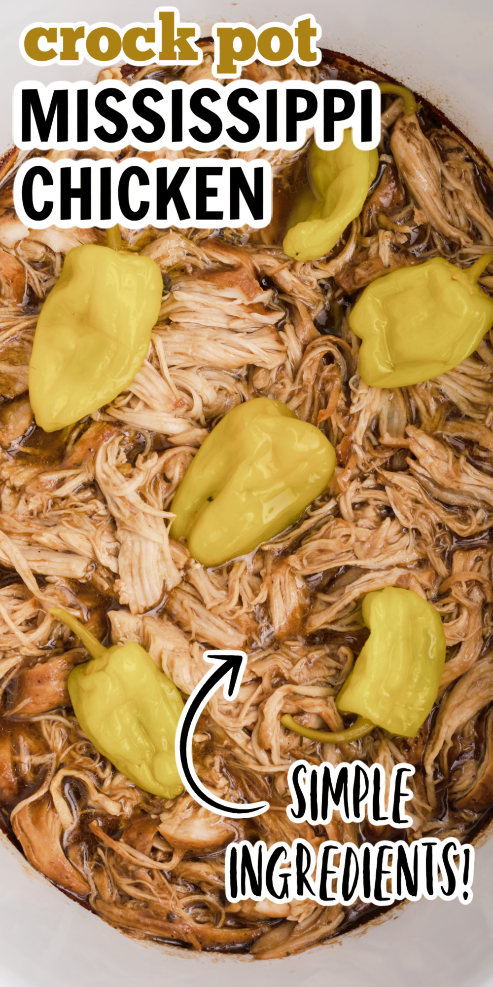Crock Pot Mississippi Chicken - Simply Macros