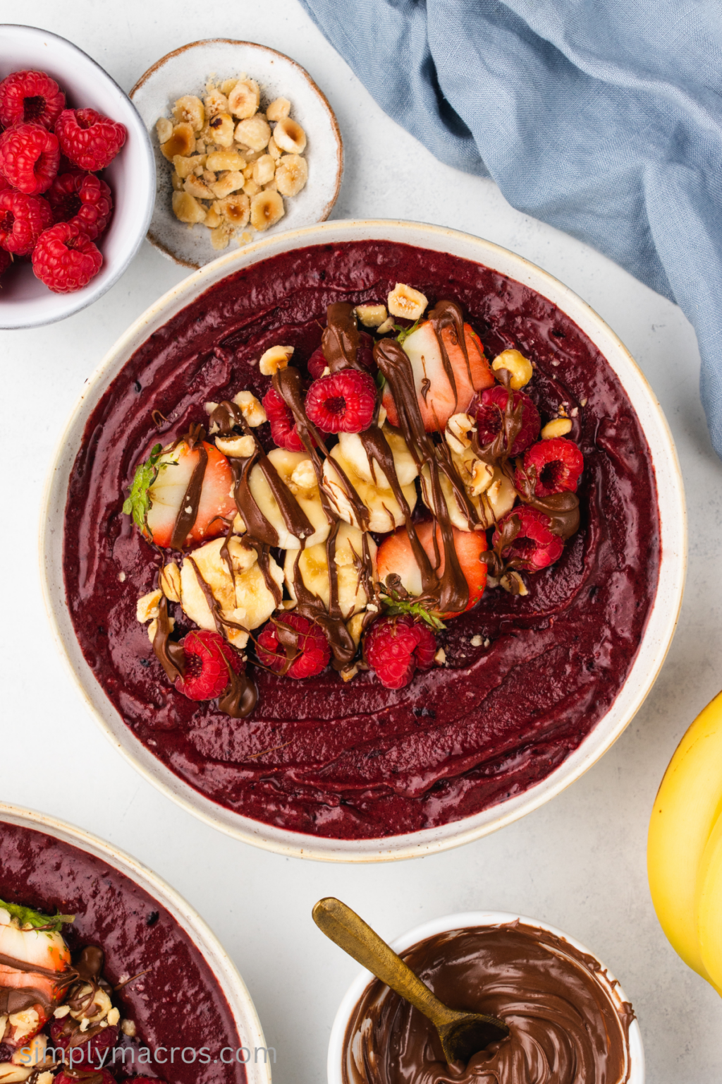 Nutella Acai Bowl - Simply Macros