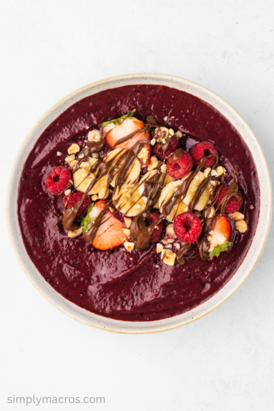 Nutella Acai Bowl - Simply Macros