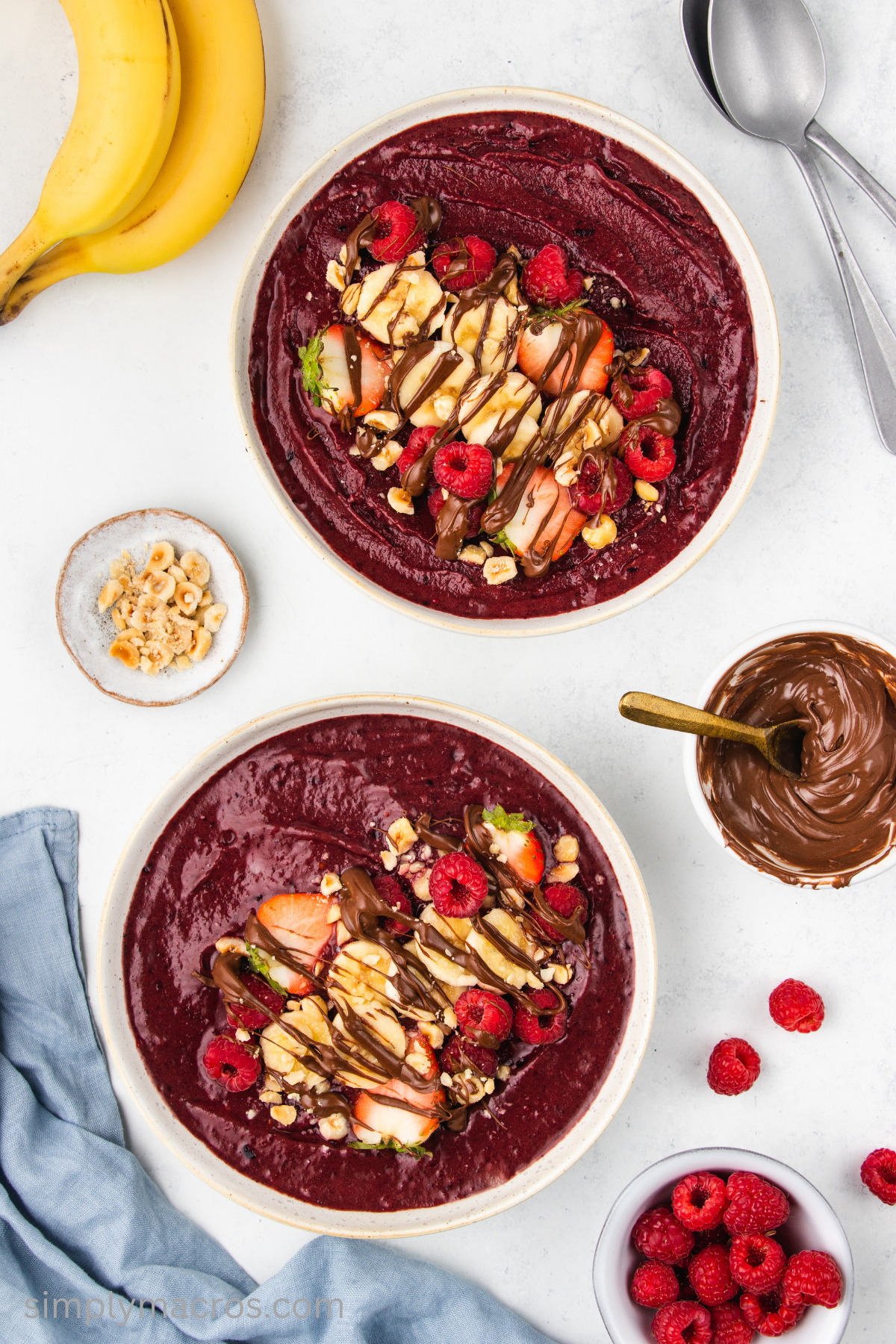 Nutella Acai Bowl - Simply Macros