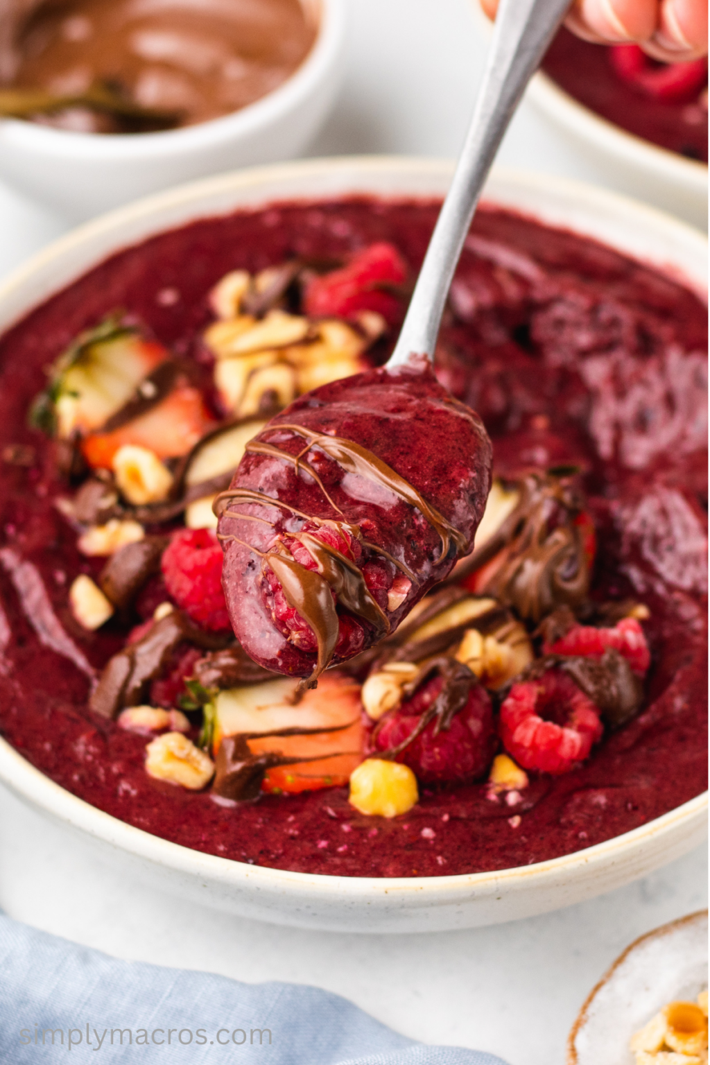 Nutella Acai Bowl - Simply Macros