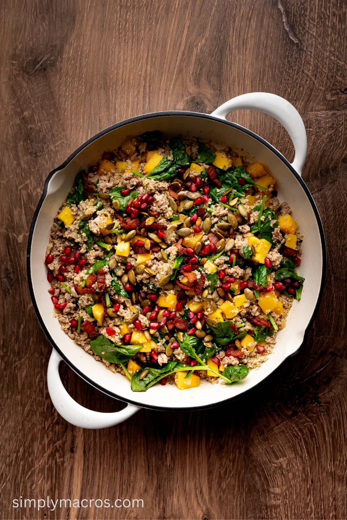 Turkey Quinoa Skillet with Butternut Squash - Simply Macros